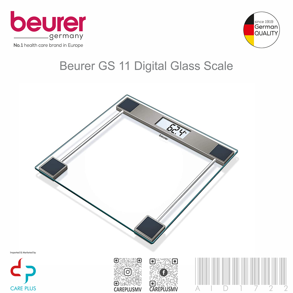 eTukuri - Products | Beurer Digital Glass Bathroom Scale GS11