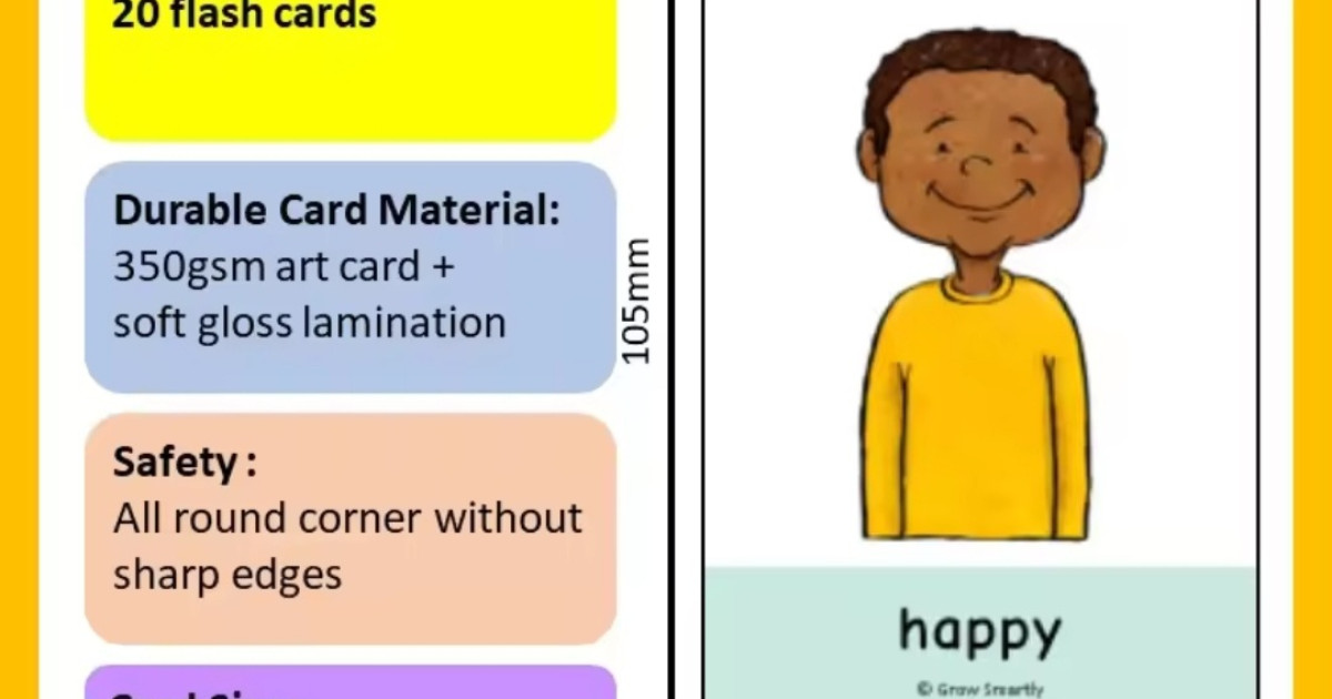eTukuri - Products | Feelings and Emotions flash cards