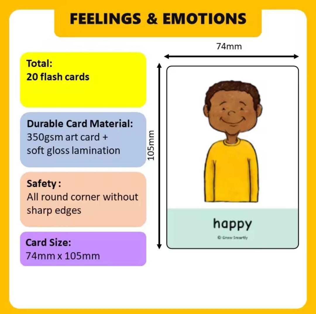 eTukuri - Products | Feelings and Emotions flash cards