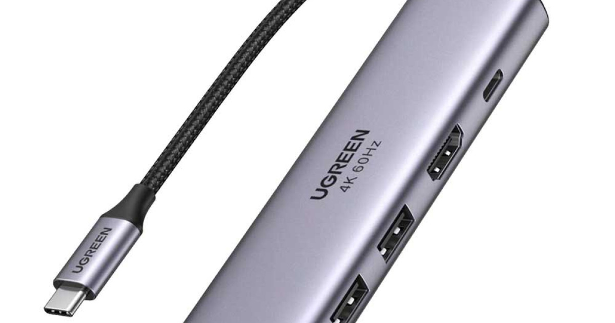 eTukuri - Products | UGREEN 6-in1 USB-C Multifunction Adapter CM551 - 60384