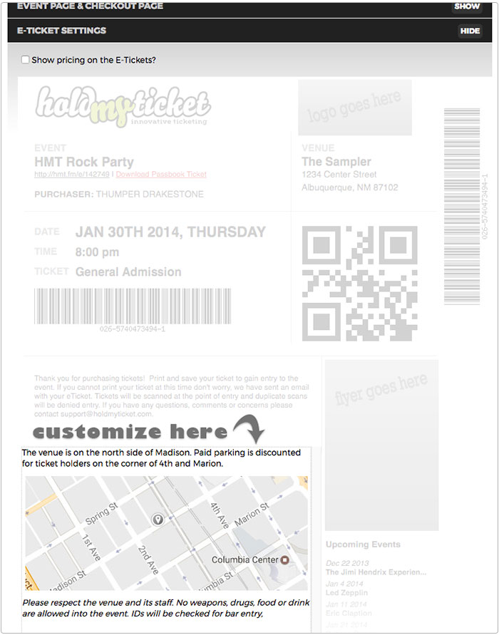 HoldMyTicket | Documentation & User Guides