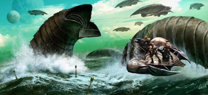 Anthem trailer concept art by David Edwards : r/ImaginaryLandscapes