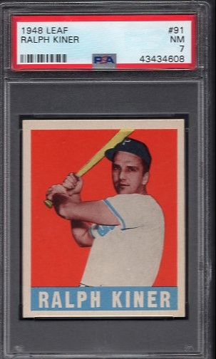 Ralph Kiner 1948 Leaf 91 Base Psa 7 Price Guide Sports Card Investor