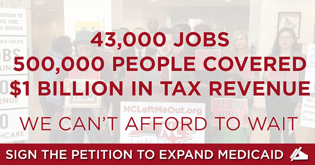 Tell the General Assembly to Expand Medicaid Now! | Progress NC Action