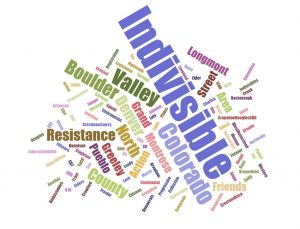 word cloud - Indivisible Colorado