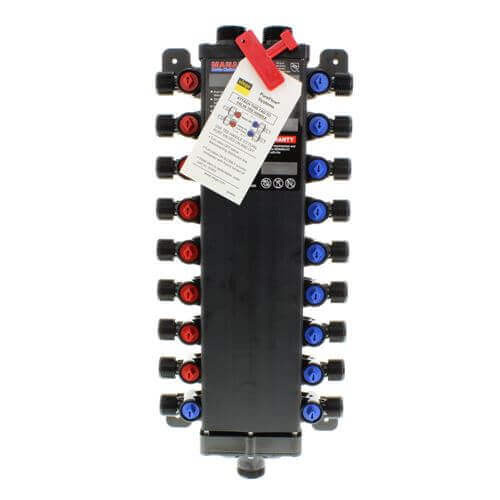 36183 - Viega 36183 - 1/2", 18 Port Compression MANABLOC (8 hot, 10 cold)