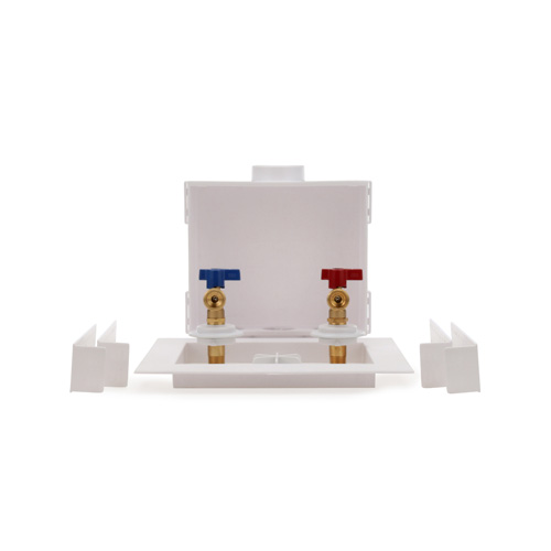 38530 - Oatey 38530 - QUADTRO Washing Machine Outlet Box 1/4 Turn Brass ...