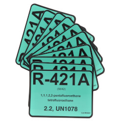 Refrigerant ID Label - Refrigerant Label - DiversiTech Refrigerant ...