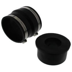 Fernco Corrugated Pipe Couplings - ADS Coupling - Hancor Pipe to PVC ...