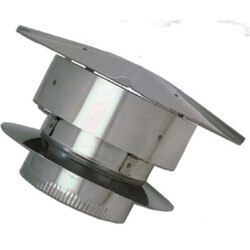 2RNCAPS06 - Z-FLEX 2RNCAPS06 - 6" Stainless Steel Rain Cap