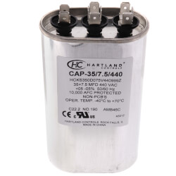Hartland Controls Capacitors - Motor Run Capacitor - Run Capacitor ...
