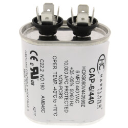 Hartland Controls Motor Run Capacitor - Motor Run Capacitors - Hartland ...