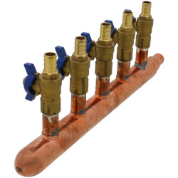 Crimp Style Manifolds , Copper Valved Manifolds , HydroPEX Copper ...