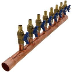 Crimp Style Manifolds , Copper Valved Manifolds , HydroPEX Copper ...