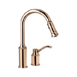 7590CPR - 7590CPR - Aberdeen Single Handle Copper Kitchen Faucet with ...