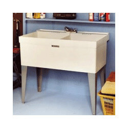 M26W - Mustee M26W - Double Durastone Utilatwin Laundry/Utility Tub ...