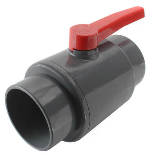 1060GS - Red Flag Products 1060GS - 6" Gray PVC Ball Valve w/ Easy ...