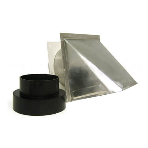110A - Lambro Industries 110A - 4" Aluminum Hood Vent w/ 3" Tail Pipe