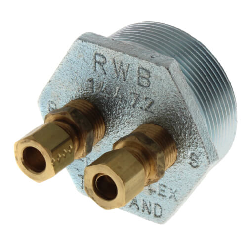 14468 - Beckett 14468 - 2" NPT x 3/8" x 3/8" 3-Way Tap Duplex Tank ...