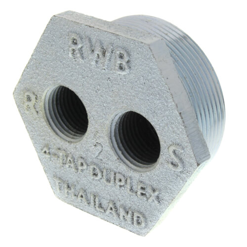 14480 - Beckett 14480 - 2" NPT x 1/2" FNPT 4-Way Tap Tank Bushing