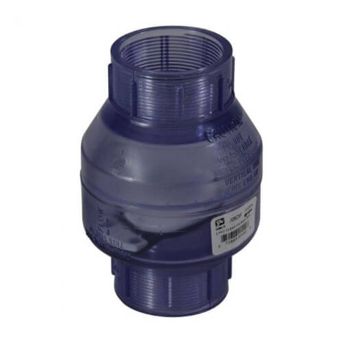 1520C15 - NDS 1520C15 - 1-1/2" IPS PVC Clear Swing Check Valve (Socket)