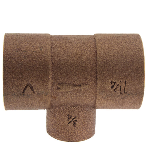 302-207 - Legend Valve 302-207 - 1-1/4" x 3/4" Bronze Monoflo Tee