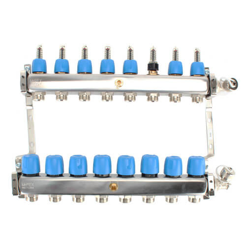 3230800 - Mr. PEX 3230800 - 8 Loop 1-1/4" Stainless Steel Manifold ...