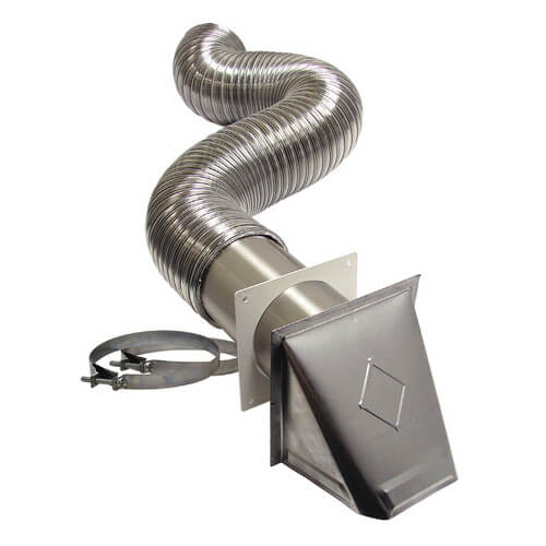 349L - Lambro Industries 349L - 4" x 8 Ft. Flexible Aluminum Semi-Rigid ...