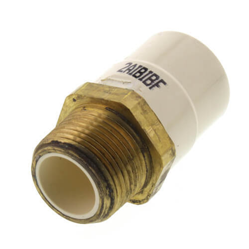 4136-020BR - Spears 4136-020BR - 2" CTS CPVC Male Adapter (Brass MIPT x ...