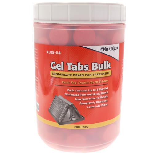 4185-04 - Nu-Calgon 4185-04 - Condensate Pan Gel Tabs, 3 Ton (Bulk, 200 ...