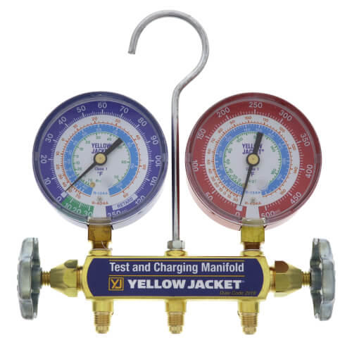 42006 - Yellow Jacket 42006 - Series 41 Manifold w/ 3-1/8" Refrigerant ...