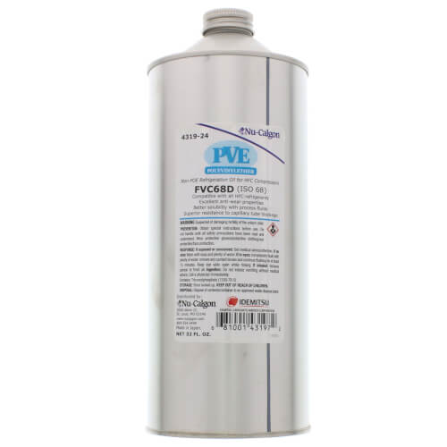 4319-24 - Nu-Calgon 4319-24 - PVE-FVC68D Refrigeration Oil, 1 Qt.
