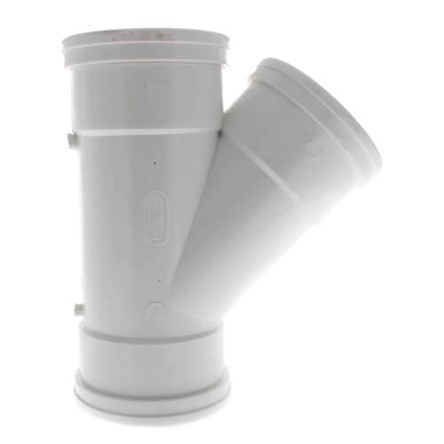 443304 - IPEX 443304 - 4" PVC SDR 35 1/8 Bend 45° Wye (G x G x G)