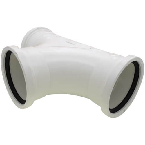 443708 - IPEX 443708 - 6" PVC SDR 35 Two-Way Cleanout (SPG x SPG x SPG)