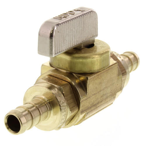 46010 - Viega 46010 - 3/8" x 3/8" PEX Crimp Ball Valve, Zero Lead