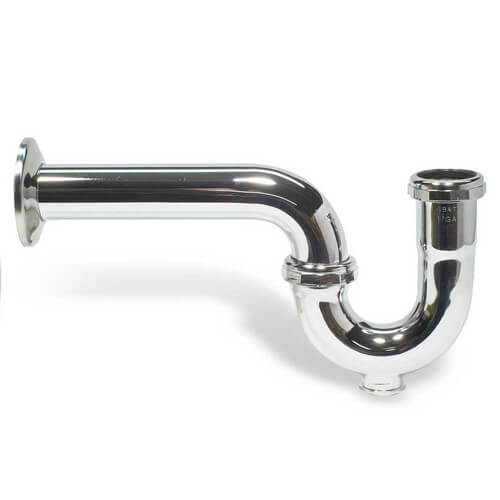 504173 - Watts 504173 - 1-1/2", 17 GA, CP P-Trap, W/CO