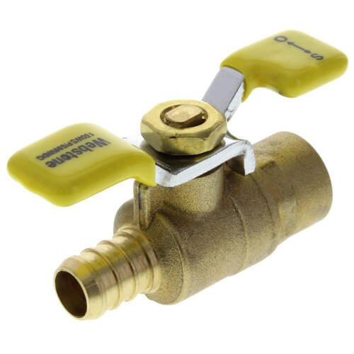 50682 - Webstone 50682 - 1/2" PEX x Sweat Ball Valve with Wing Handle