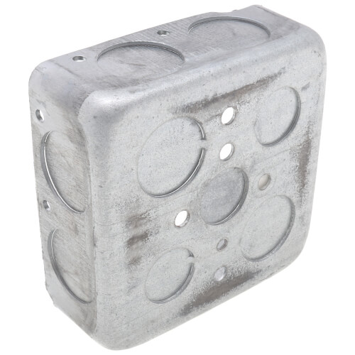 52151-3/4 - Steel City 52151-3/4 - 4" Steel Square Box w/ 3/4" Knockout