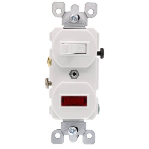 5226-W - Leviton 5226-W - Duplex Style Single Pole Pilot Light ...