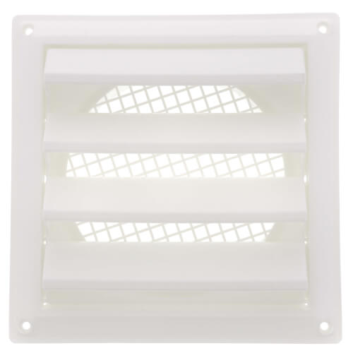 606W - Lambro Industries 606W - 6" Louvered Air Intake Vent (White)