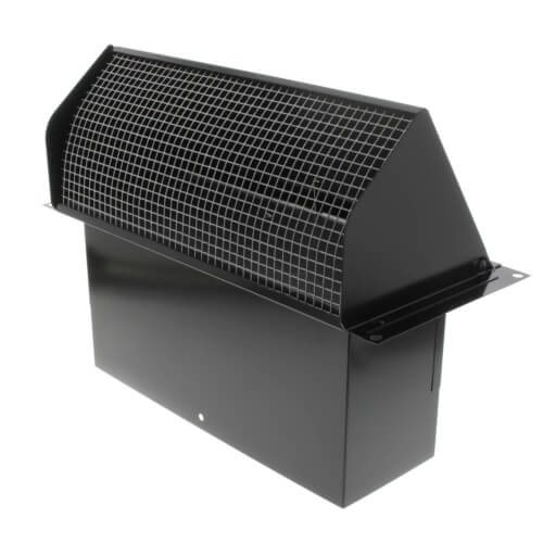 639 - Broan 639 - Model 639 Steel Wall Cap for 3-1/4" x 10" Duct, Black ...