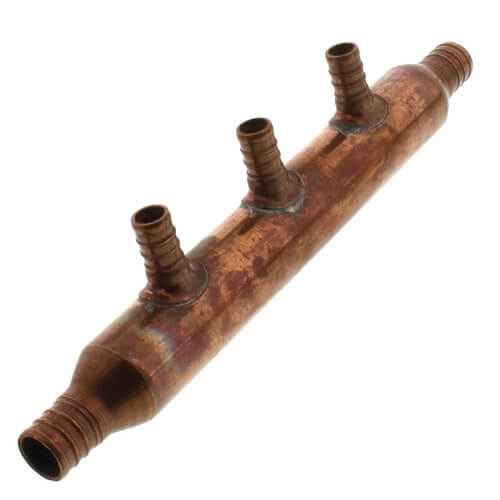 672X0399 - Sioux Chief 672X0399 - 1" Copper Manifold w/ 1/2" PEX ...