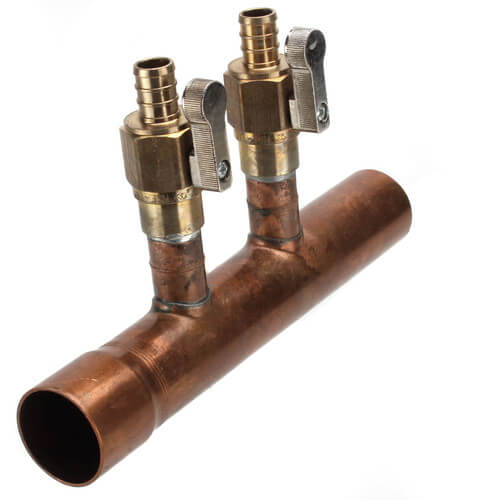 672XV0242 - Sioux Chief 672XV0242 - 1" Copper Manifold w/ 1/2" Crimp ...