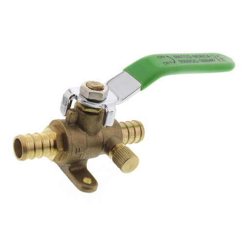754PXDE03LF - Matco-Norca 754PXDE03LF - 1/2" PEX Ball Valve w/ Waste ...