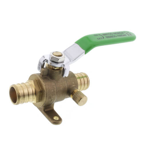 754PXDE04LF - Matco-Norca 754PXDE04LF - 3/4" PEX Ball Valve w/ Waste ...