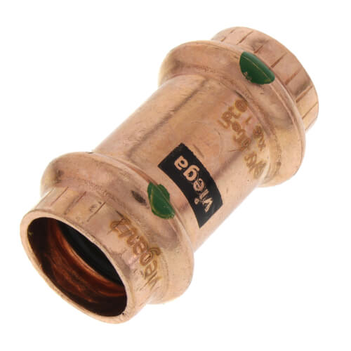 78172 - Viega 78172 - 1/2" ProPress Copper Coupling - No Stop (Lead Free)