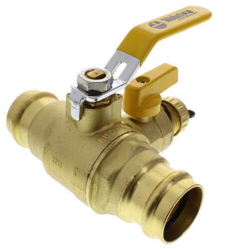 80616W - Webstone 80616W - 1-1/2" Press Full Port Ball Valve w/ Drain ...