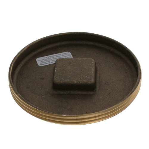 877-40 - Sioux Chief 877-40 - 4" Brass Countersunk Cleanout Plug