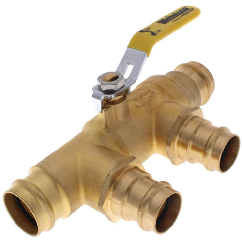 88654 - Webstone 88654 - 1-1/4" x 1" Press Full Port Brass Ball Valve w ...
