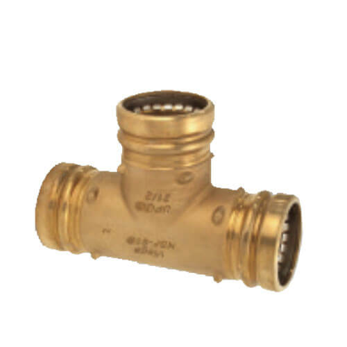 15643 - Viega 15643 - 4" x 4" x 1-1/2" Propress XL Bronze Tee (C x C x C)